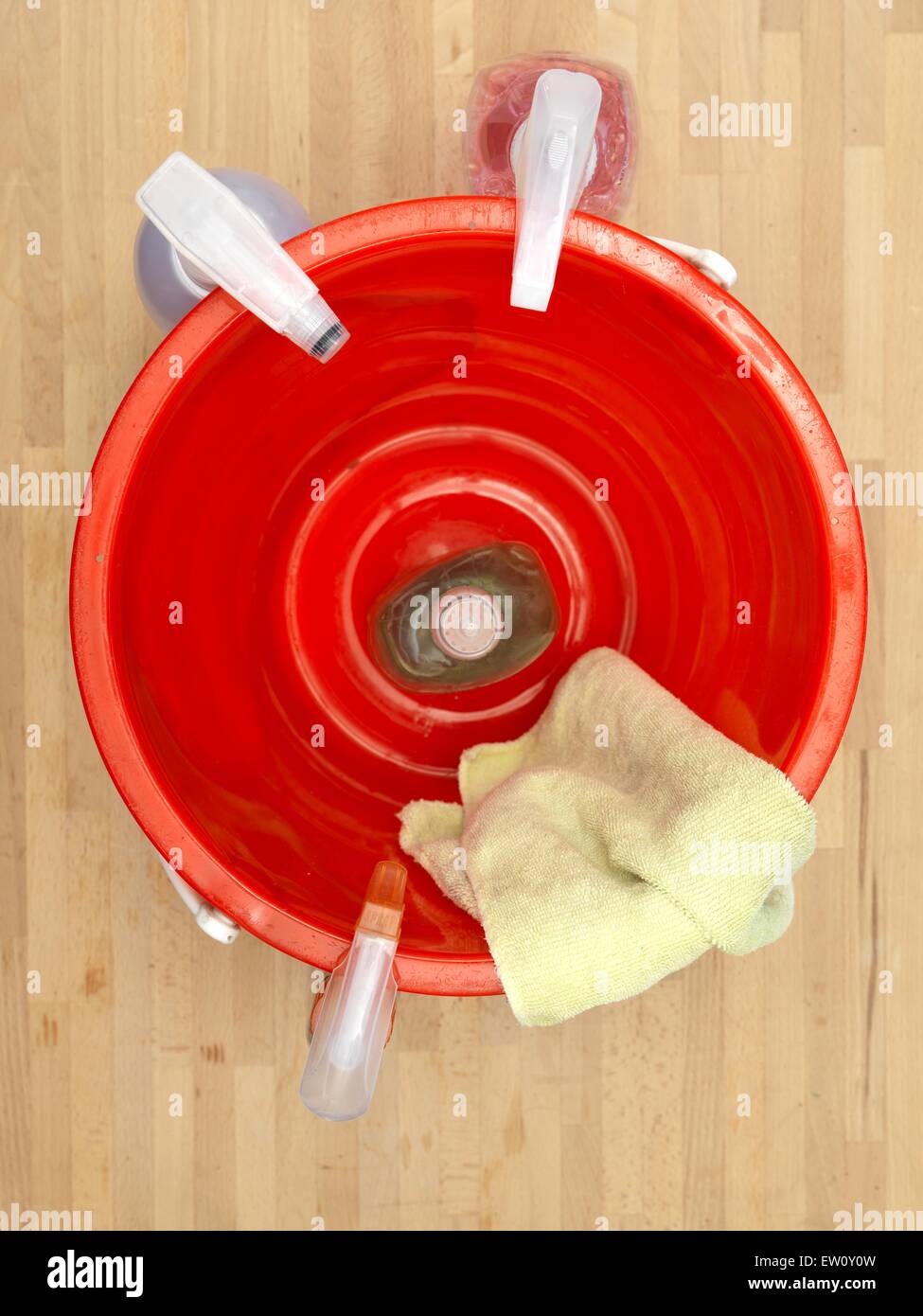 A close up shot of household floor cleaning items Stock Photo - Alamy