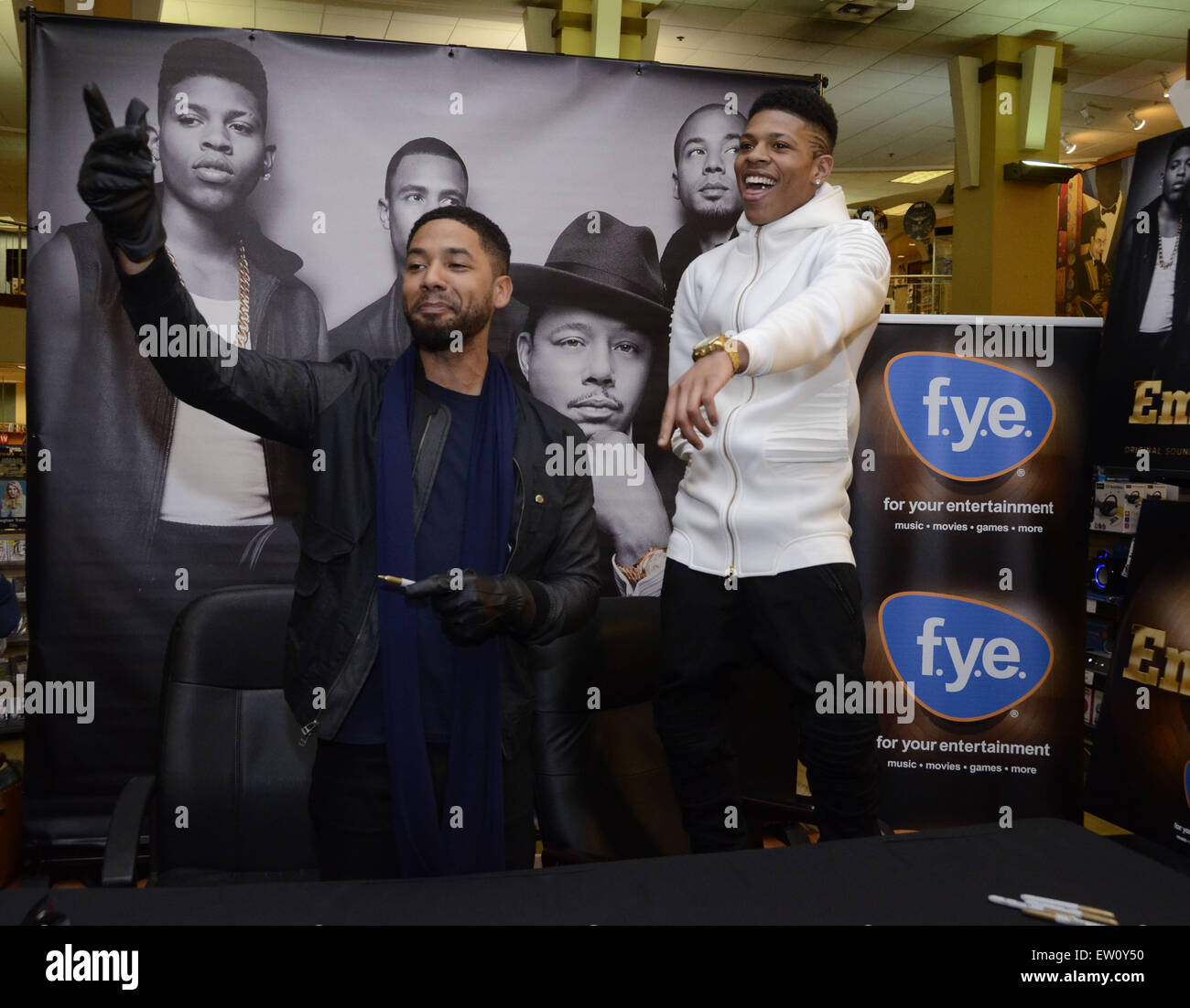 Jussie Smollett and Bryshere Gray aka Yazz the Greatest FYE Signing ...