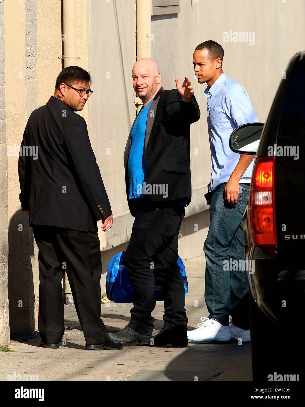 Jeff Ross arriving at the Jimmy Kimmel Live! studios in Hollywood ...