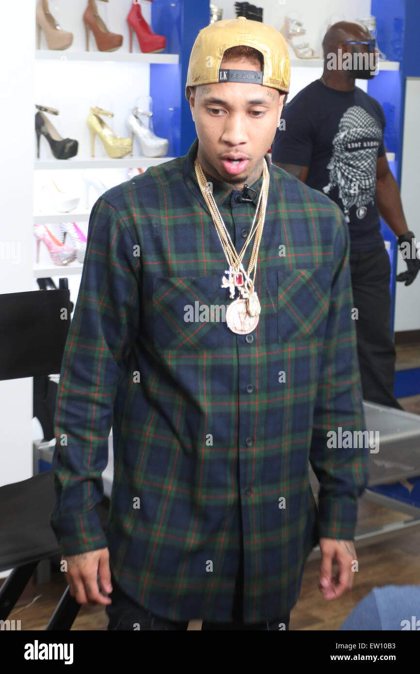 Rapper Tyga out and about with his boys in West Hollywood and shopping ...