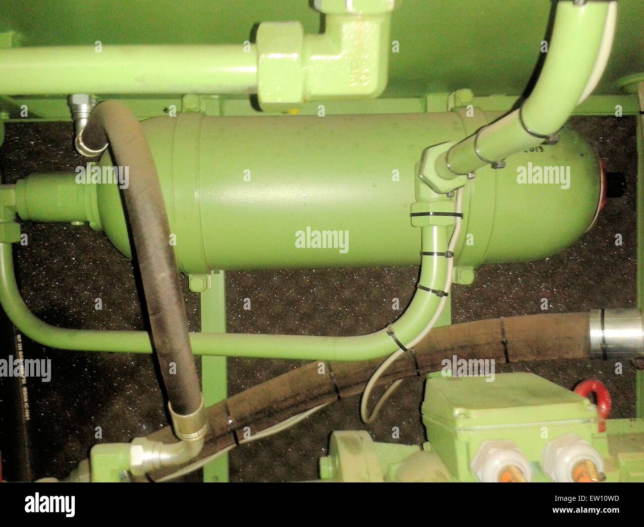 small reservoir of gas inside an industrial machinery Stock Photo - Alamy