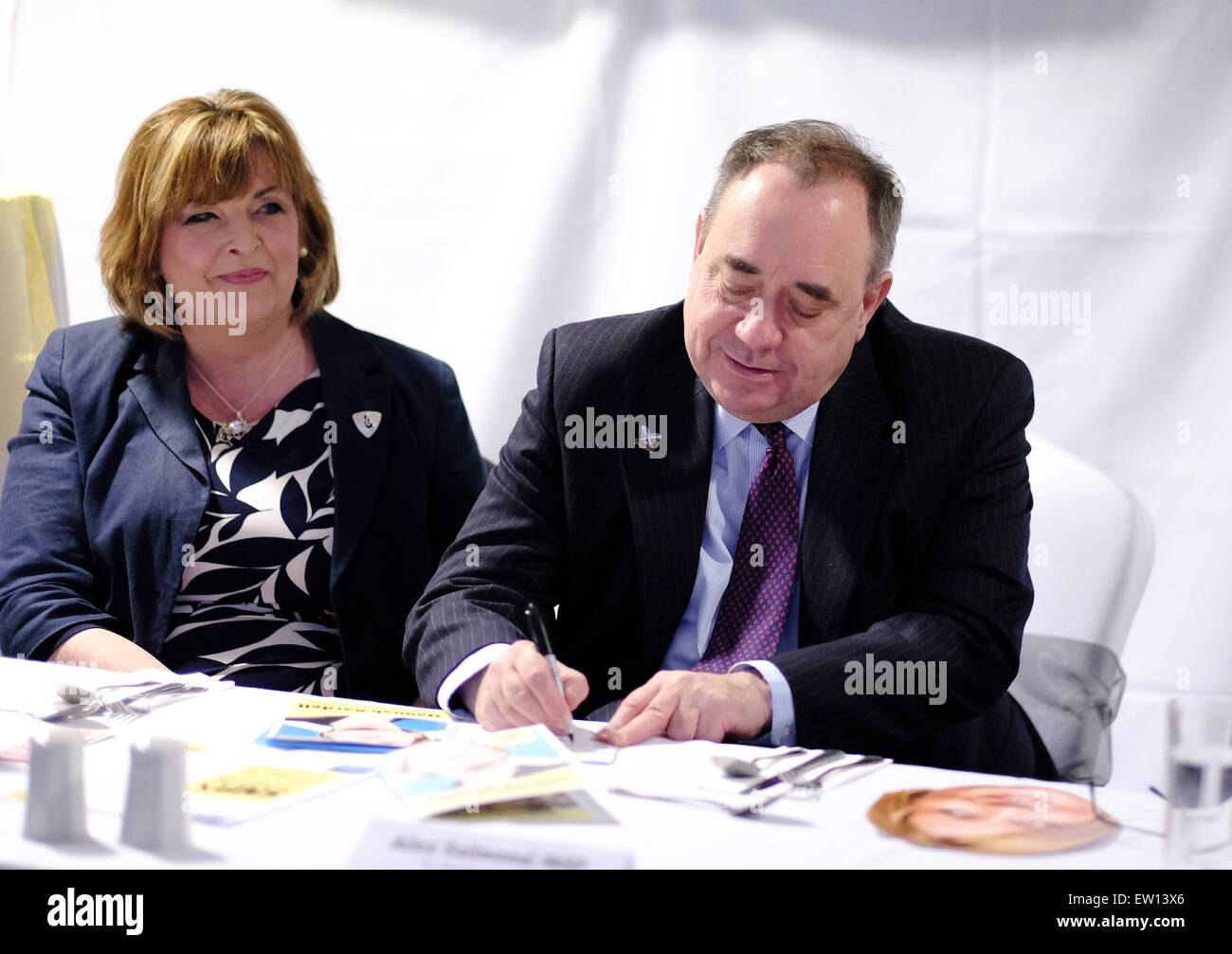 Alex Salmond attends SNP Livingston Constituency Candidate Hannah ...