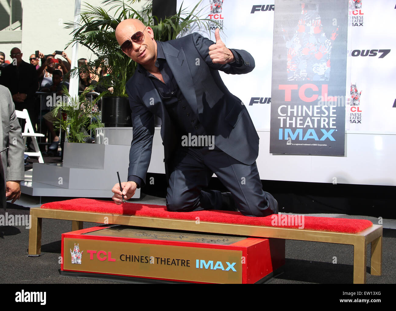 Vin Diesel's hand-print and foot-print ceremony Featuring: VIN DIESEL ...