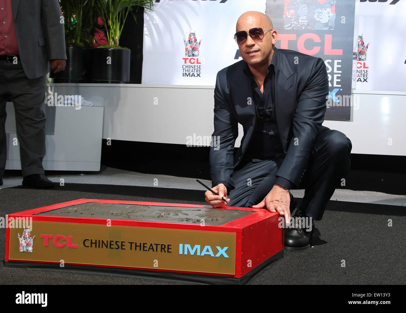Vin Diesel's hand-print and foot-print ceremony Featuring: VIN DIESEL ...