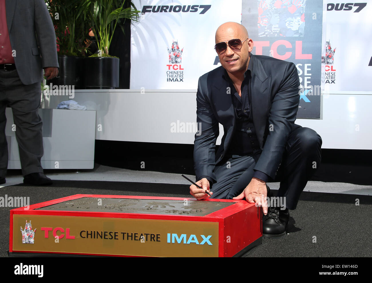 Vin Diesel's hand-print and foot-print ceremony Featuring: VIN DIESEL ...
