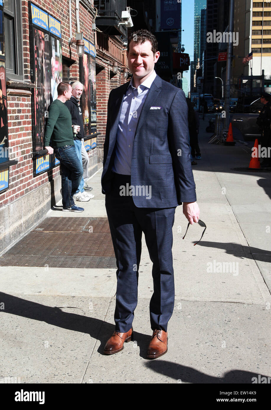 Celebrities arriving at the 'Late Show with David Letterman' in New ...