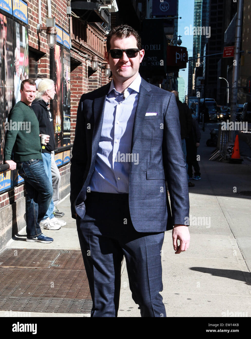 Celebrities arriving at the 'Late Show with David Letterman' in New ...