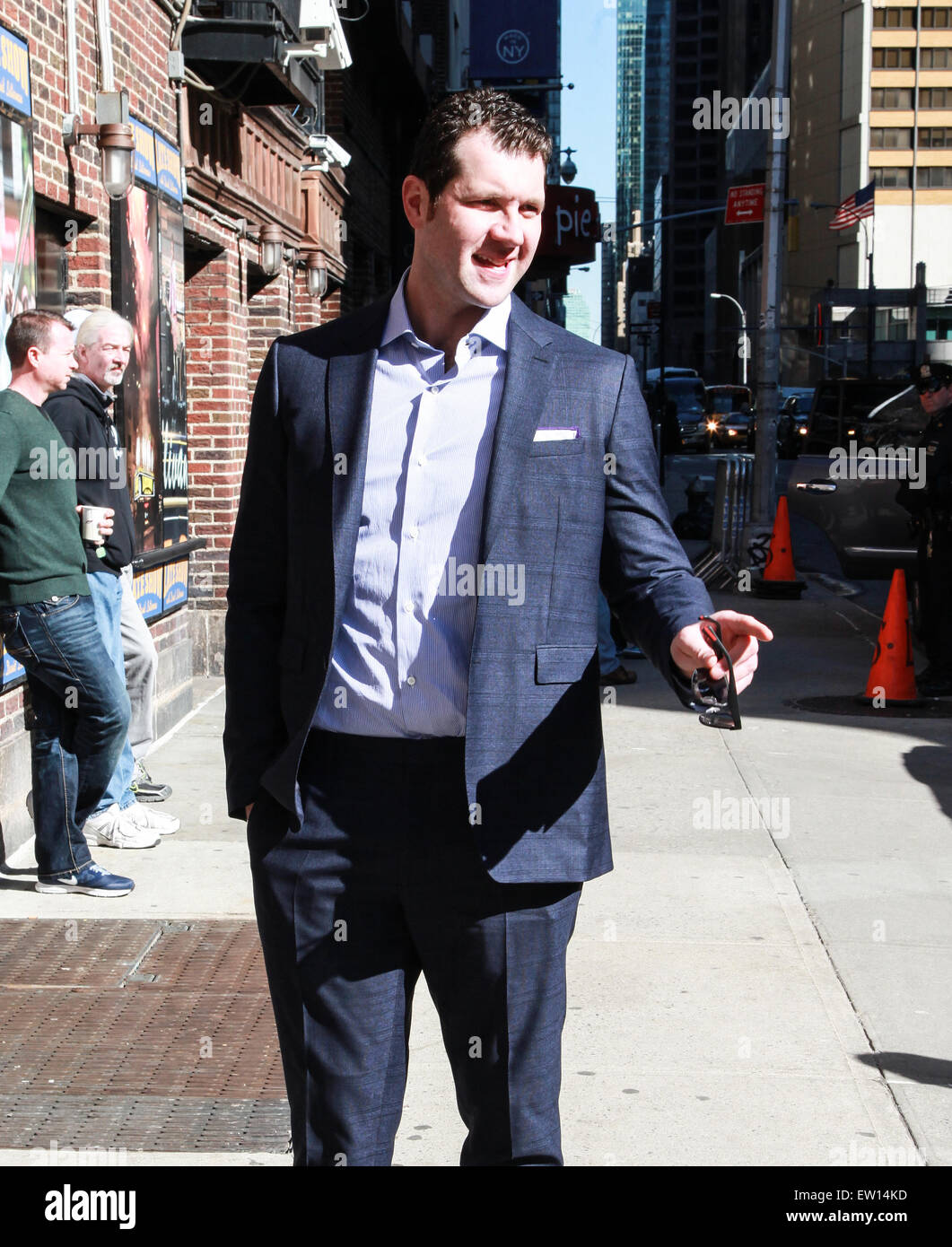 Celebrities arriving at the 'Late Show with David Letterman' in New ...
