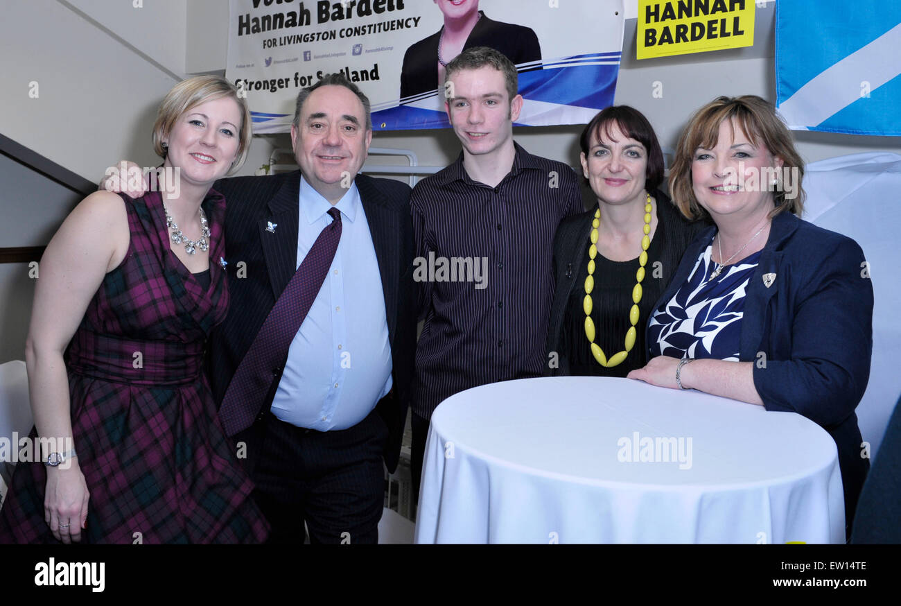 Alex Salmond attends SNP Livingston Constituency Candidate Hannah ...
