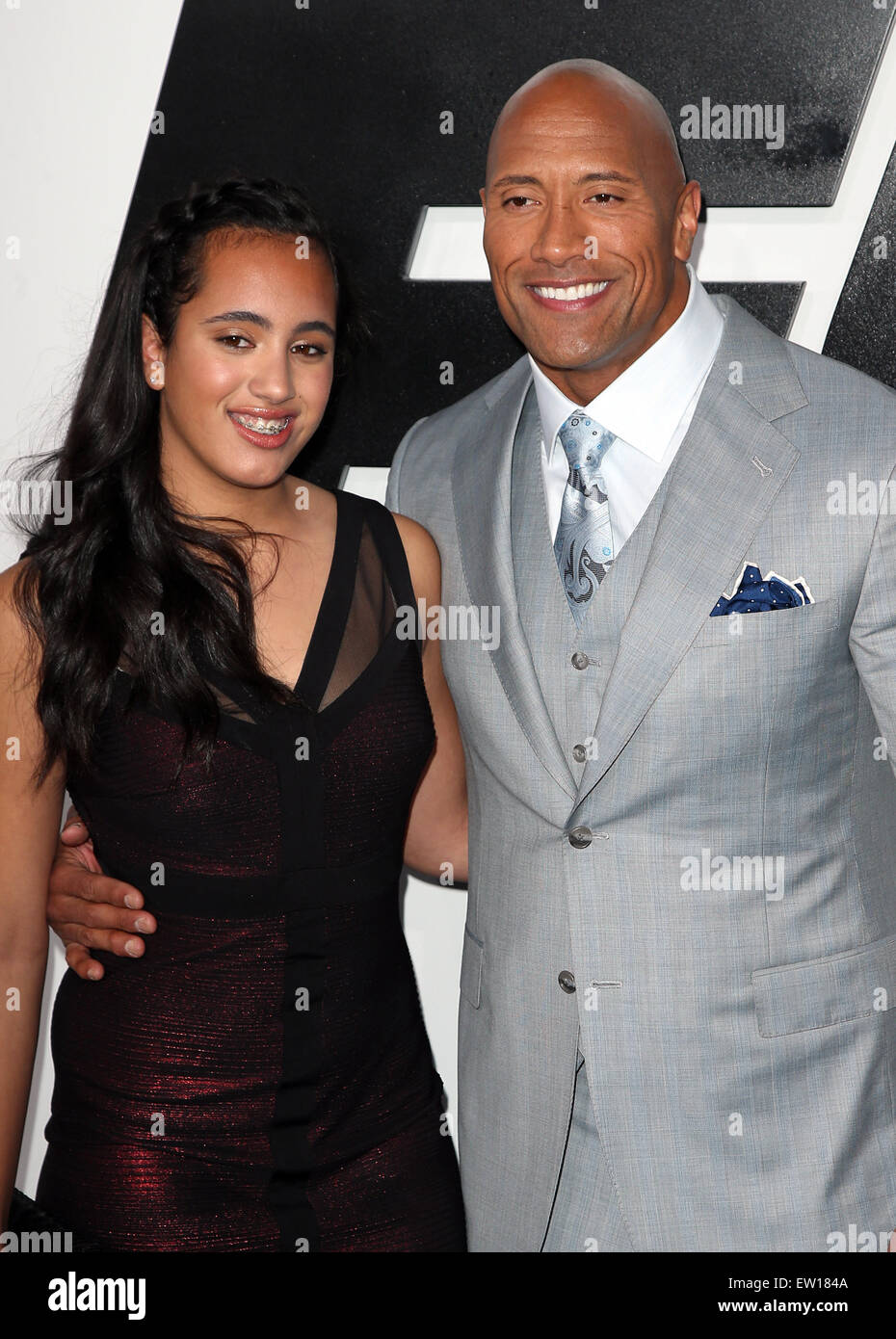FURIOUS 7 World Premiere Featuring: Dwayne Johnson, Simone Johnson ...