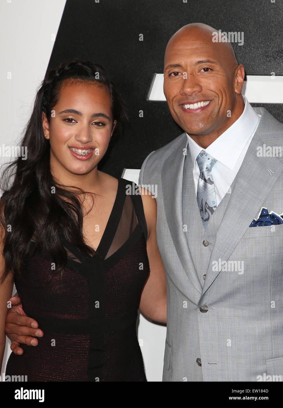 FURIOUS 7 World Premiere Featuring: Dwayne Johnson, Simone Johnson ...