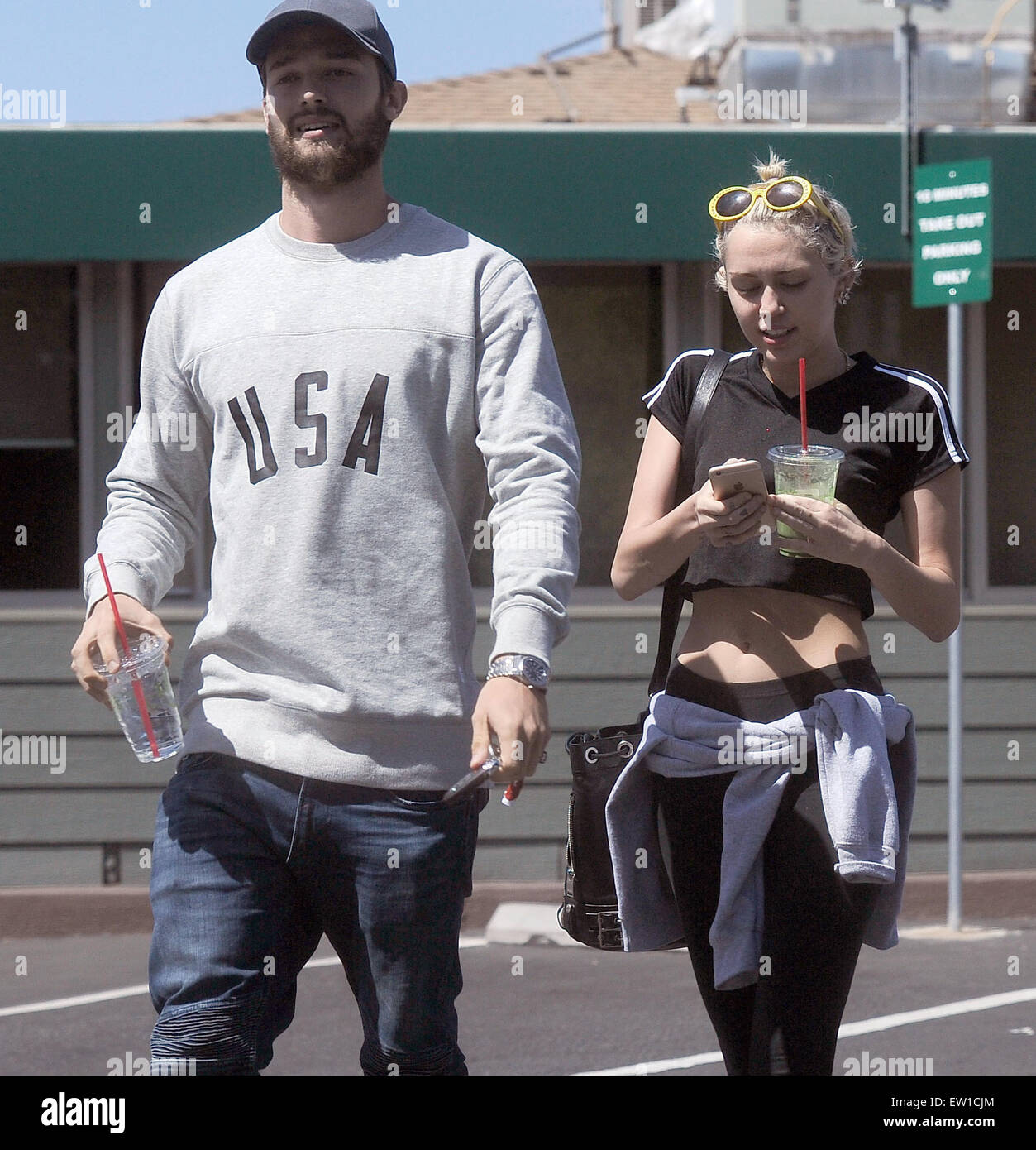 Miley Cyrus and Patrick Schwarzenegger have lunch together Featuring ...
