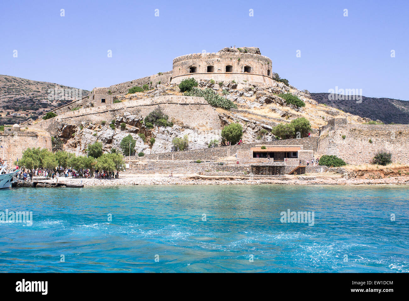 Spinalonga Castle on Spinalonga Island is a major tourist attraction in ...