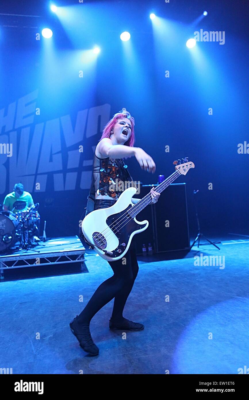 The Subways performing live on stage at 02 Shepherds Bush Empire ...