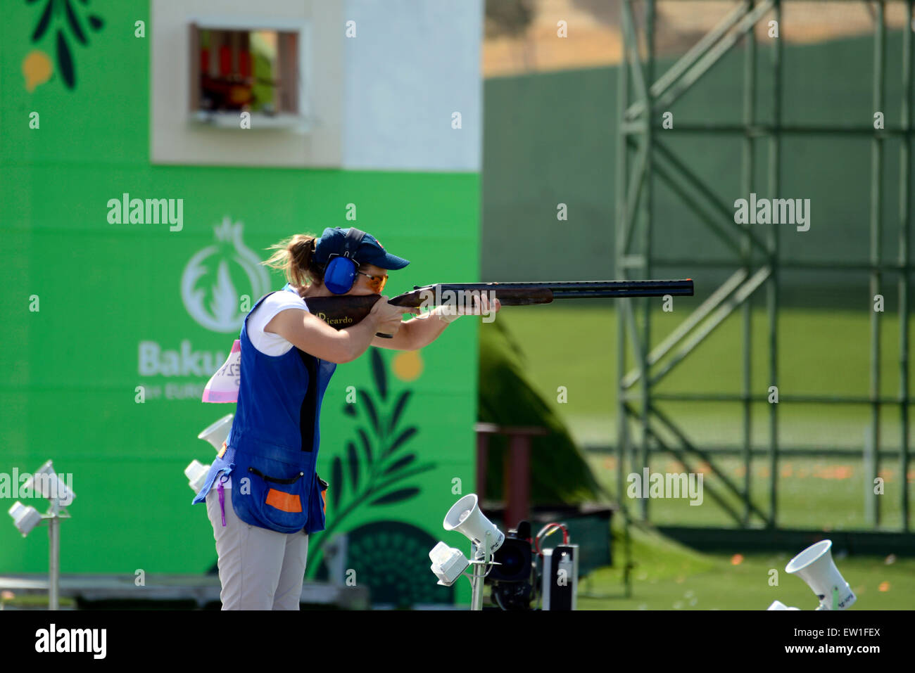 Baku. 16th June, 2015. Gold medalist Galvez Fatima of Spain competes ...