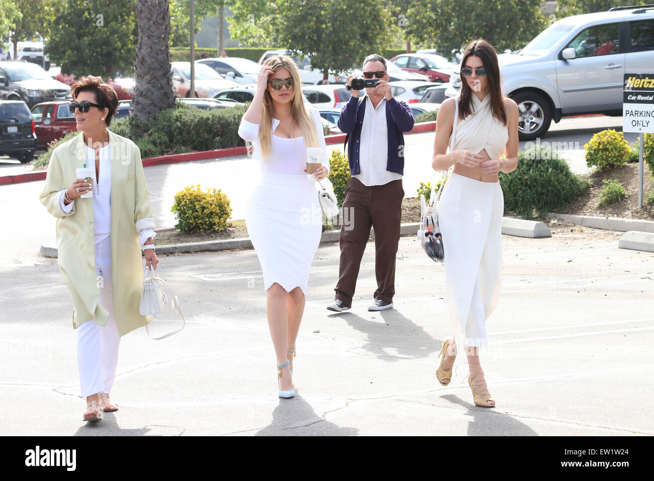 The extended Kardashian-Jenner family attend church in Woodland Hills ...