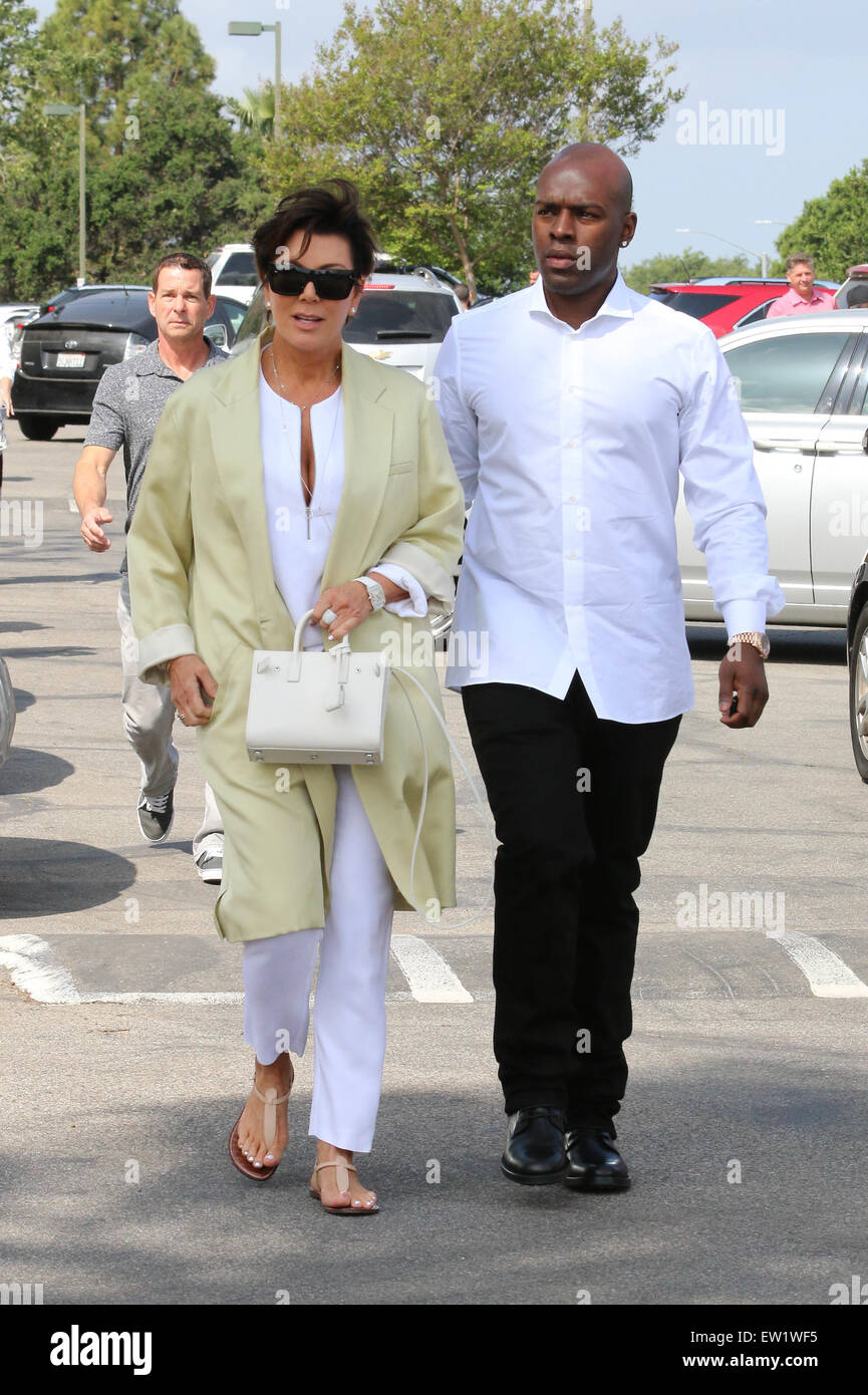 The extended Kardashian-Jenner family attend church in Woodland Hills ...