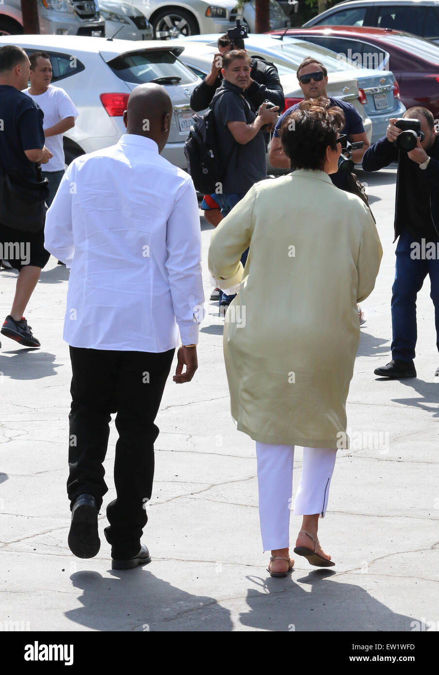 The extended Kardashian-Jenner family attend church in Woodland Hills ...