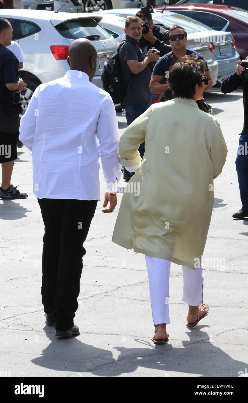 The extended Kardashian-Jenner family attend church in Woodland Hills ...