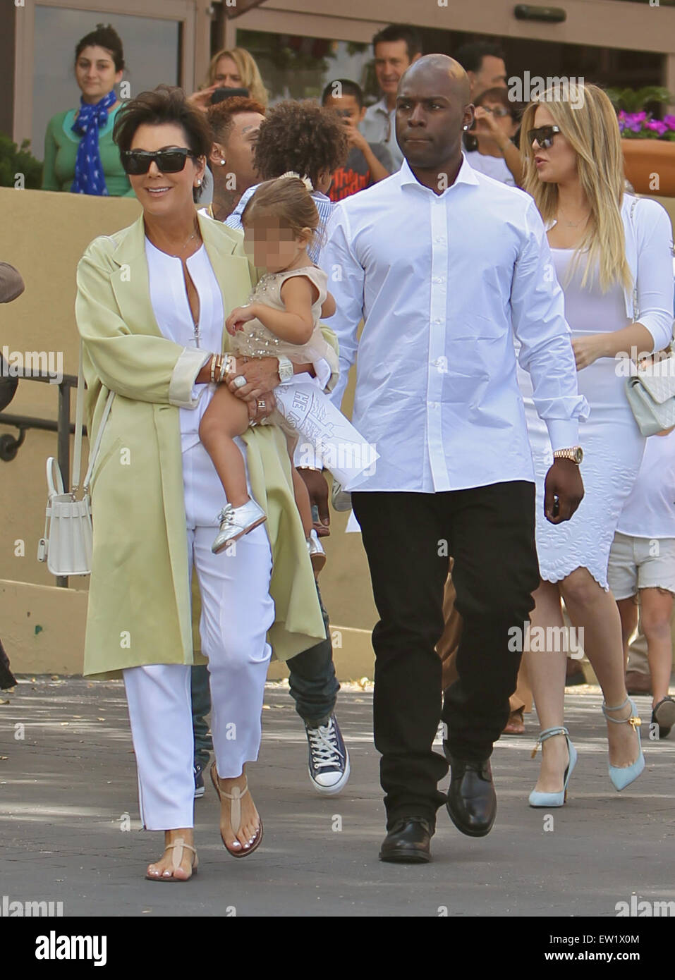 The extended Kardashian-Jenner family attend church in Woodland Hills ...