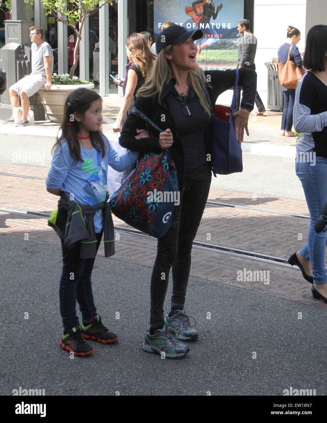 Actress Tess Broussard goes shopping at The Grove in Hollywood ...