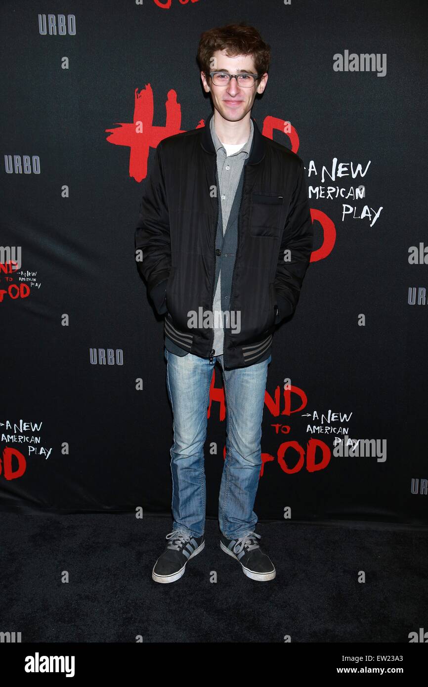 Opening night of the new Broadway play 'Hand to God' at the Booth ...