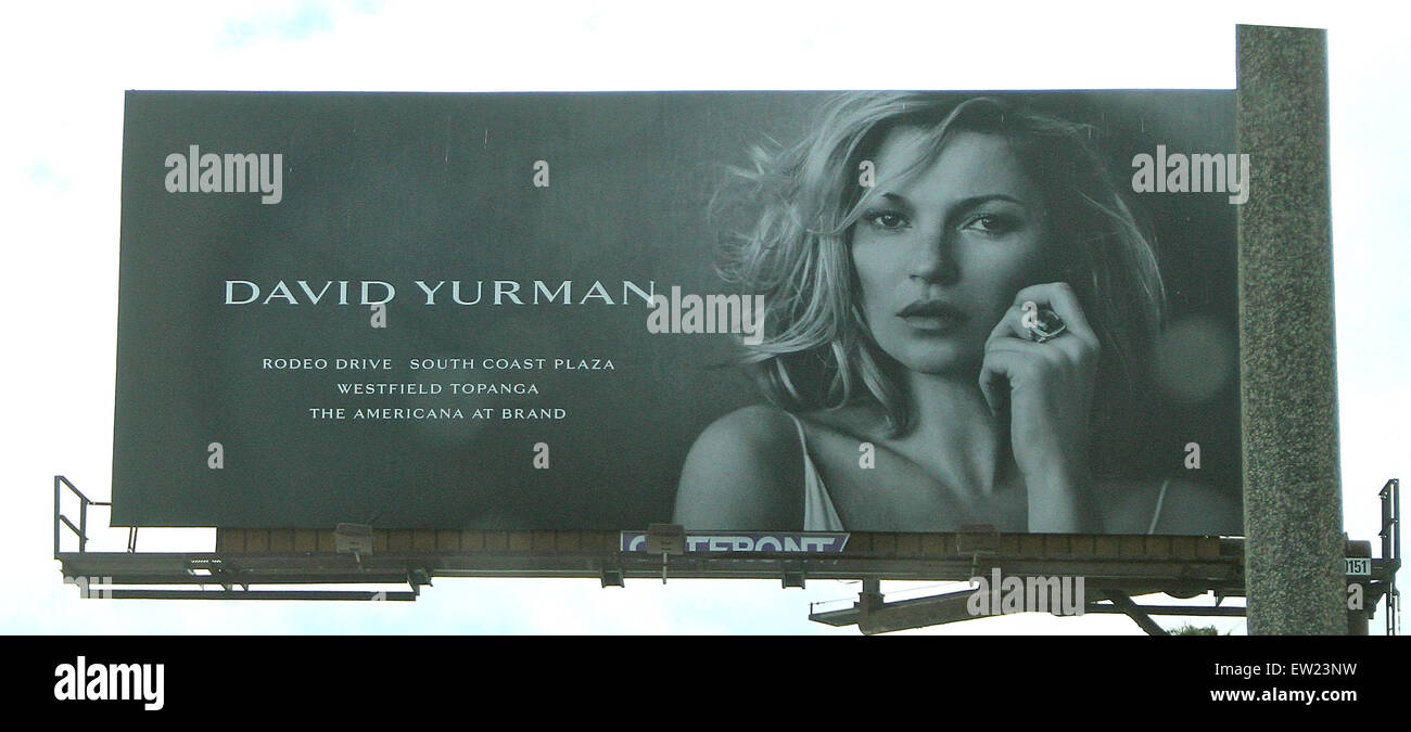 Kate Moss is featured in a new billboard ad for David Yurman on Beverly ...
