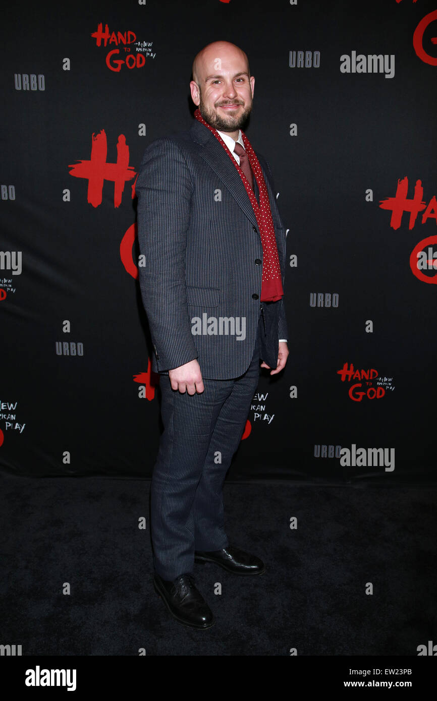 Opening night of the new Broadway play 'Hand to God' at the Booth ...