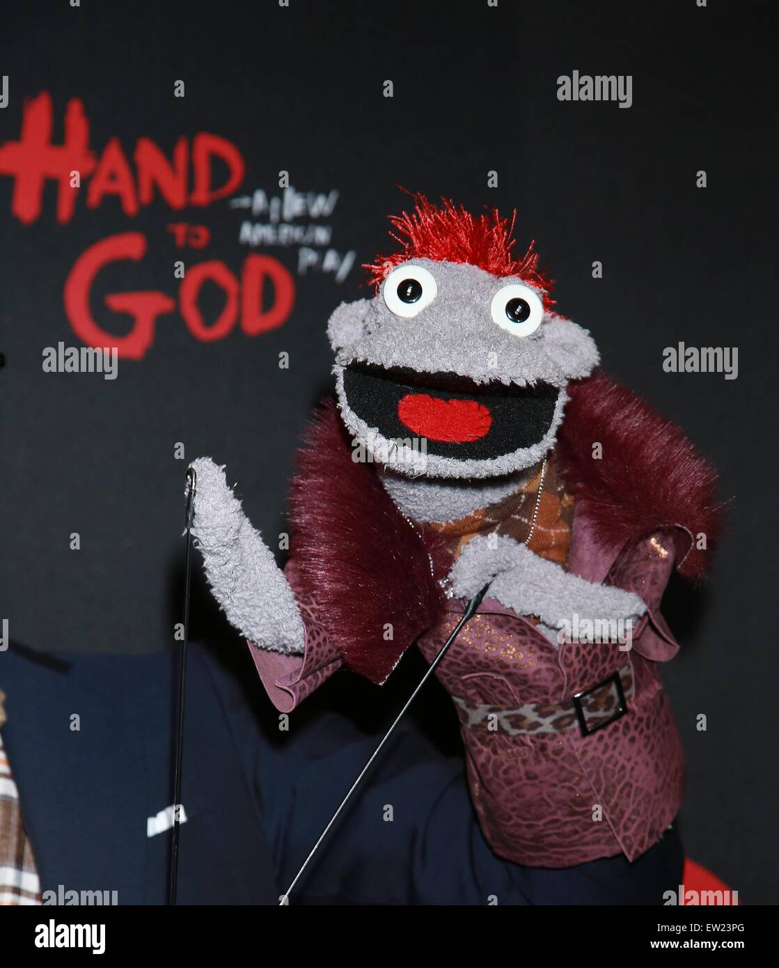 Opening night of the new Broadway play 'Hand to God' at the Booth ...