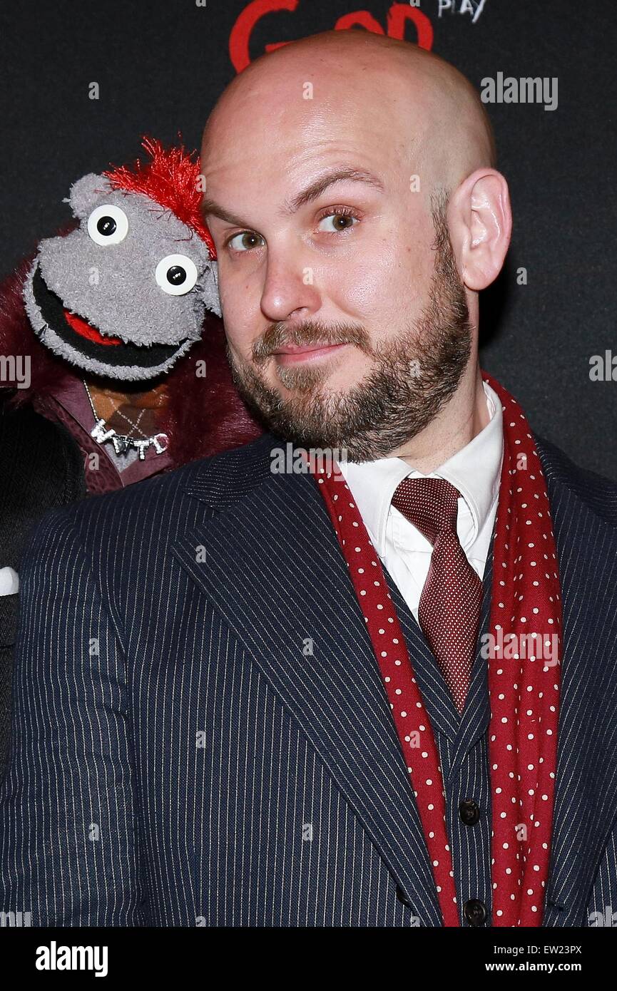 Opening night of the new Broadway play 'Hand to God' at the Booth ...