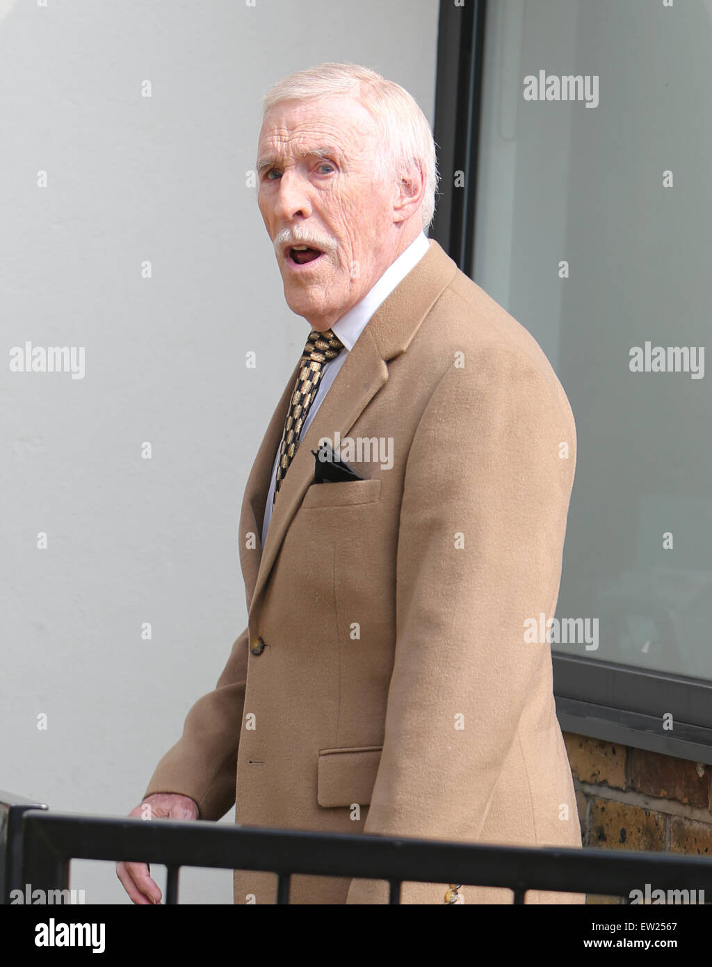 Sir Bruce Forsyth outside the ITV Studios Featuring: Sir Bruce Forsyth ...