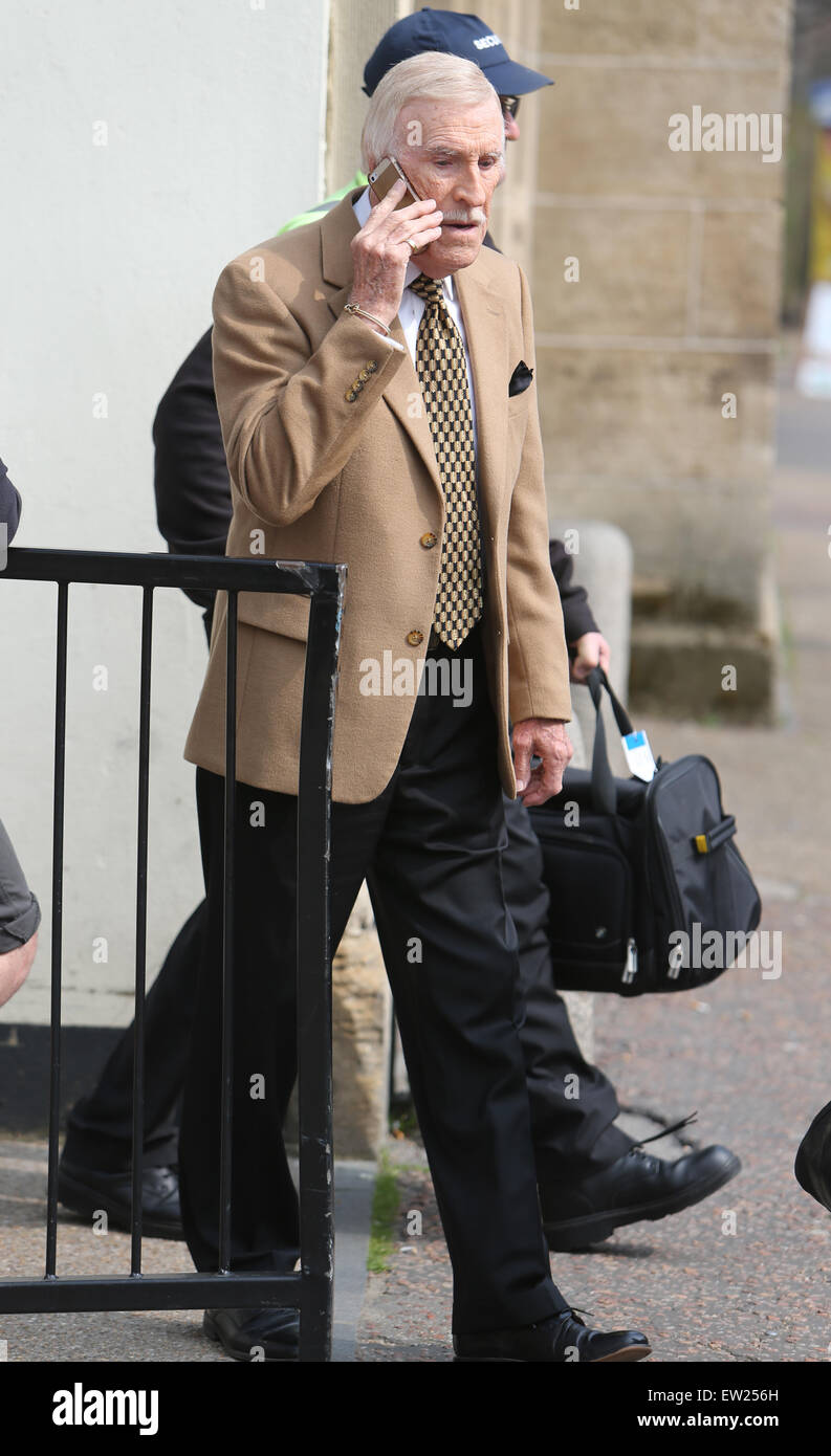 Sir Bruce Forsyth outside the ITV Studios Featuring: Sir Bruce Forsyth ...