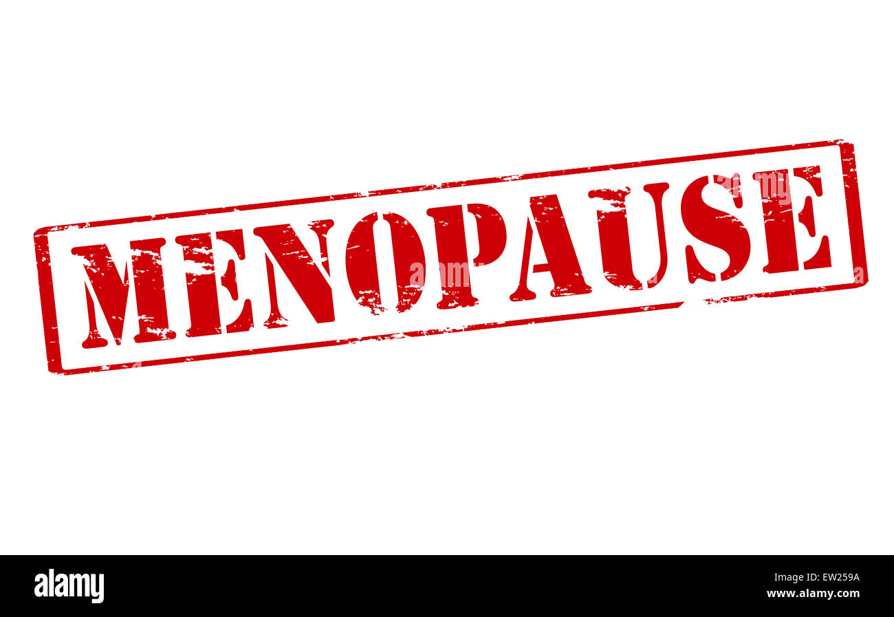 Rubber stamp with word menopause inside, illustration Stock Photo - Alamy