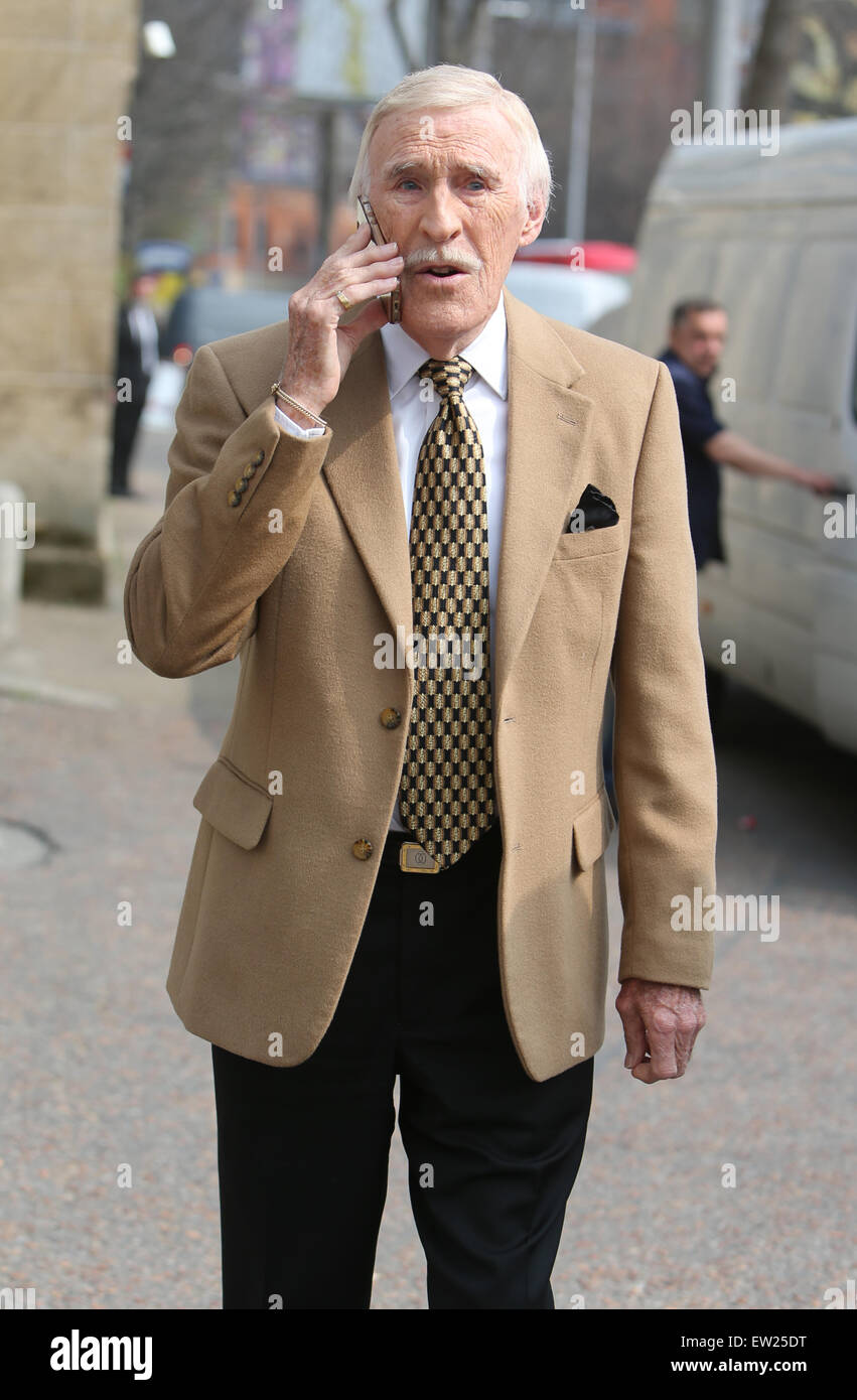 Sir Bruce Forsyth outside the ITV Studios Featuring: Sir Bruce Forsyth ...