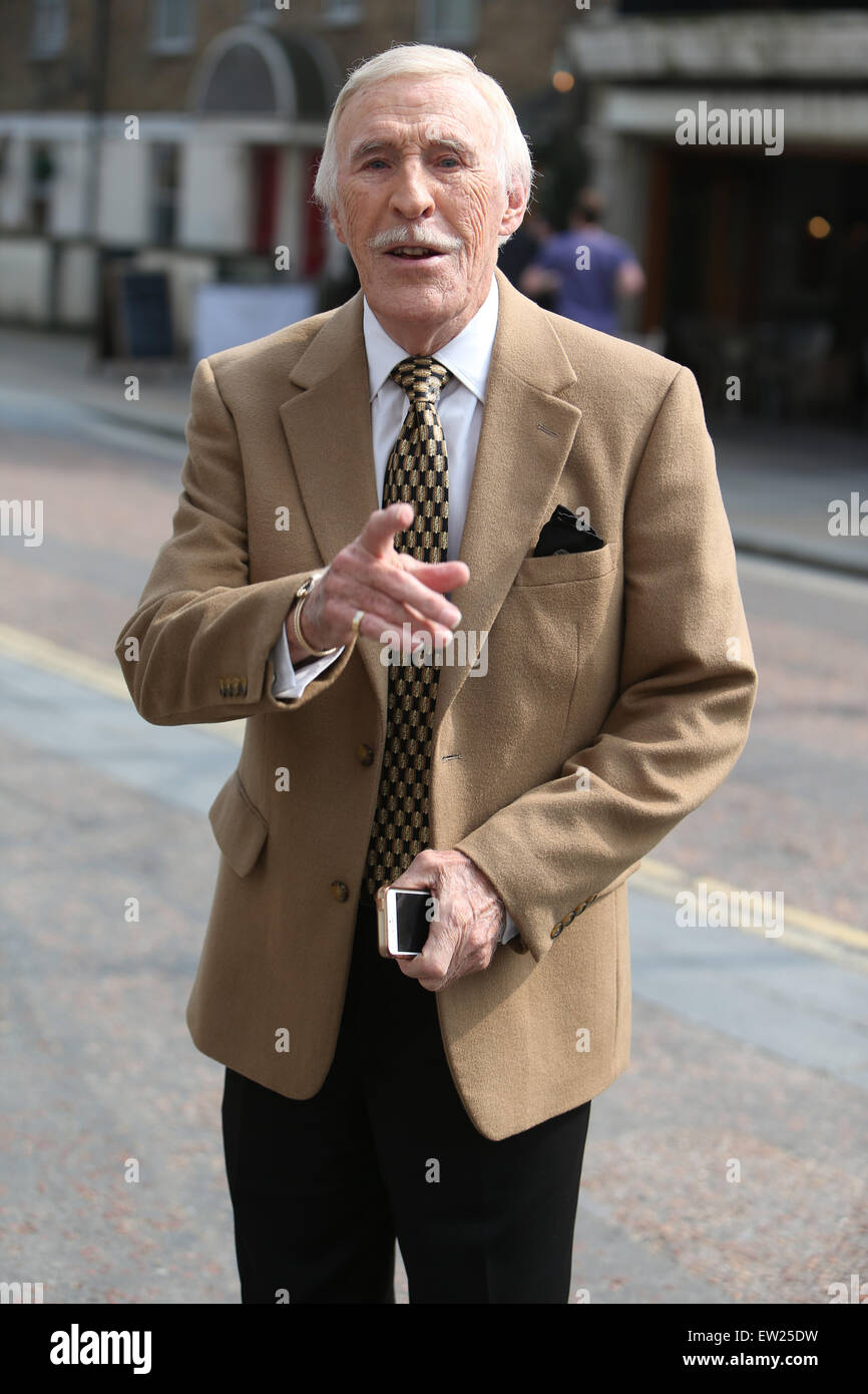 Sir Bruce Forsyth outside the ITV Studios Featuring: Sir Bruce Forsyth ...