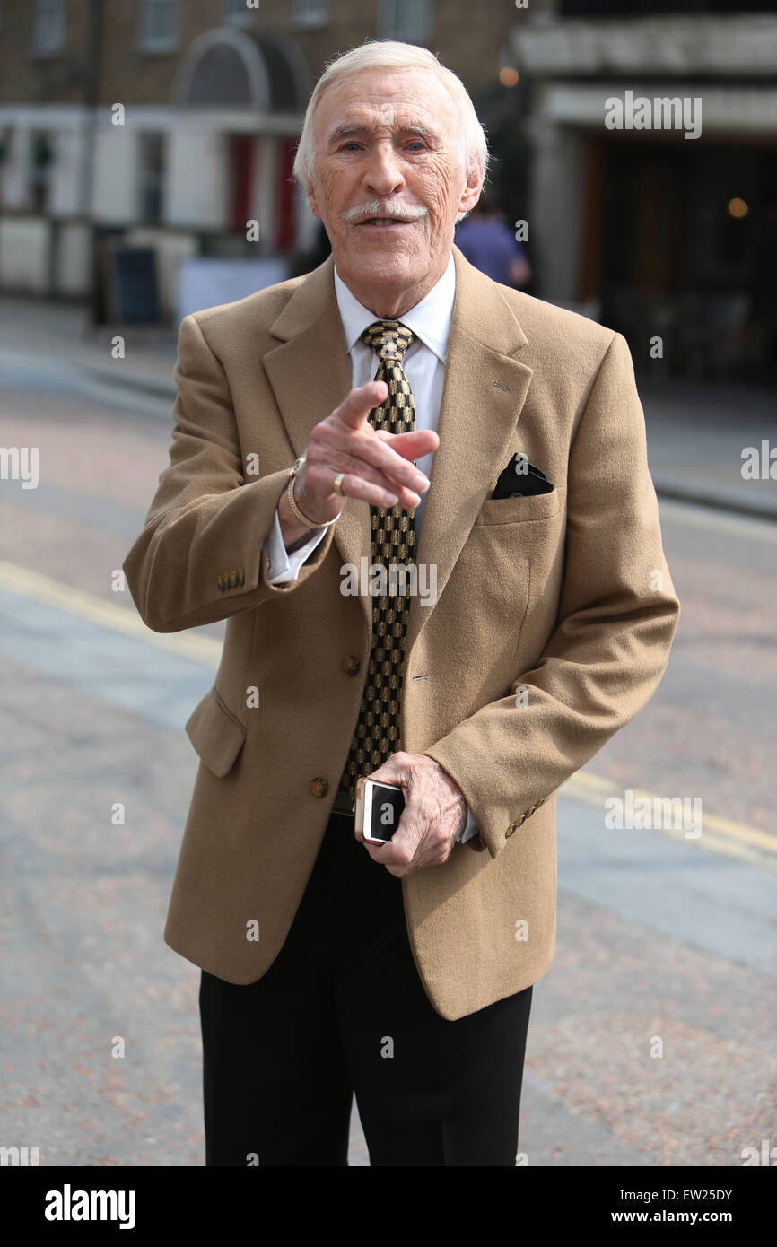 Sir Bruce Forsyth outside the ITV Studios Featuring: Sir Bruce Forsyth ...