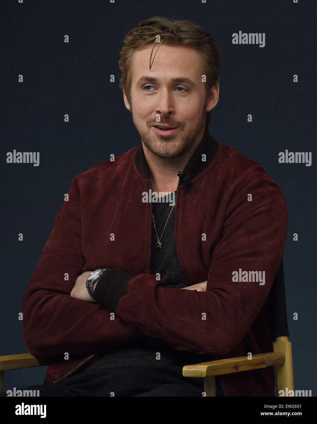 Ryan Gosling and Matt Smith attend a question and answer session at the ...