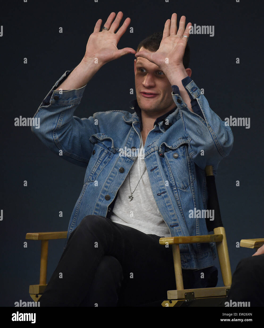 Ryan Gosling and Matt Smith attend a question and answer session at the ...