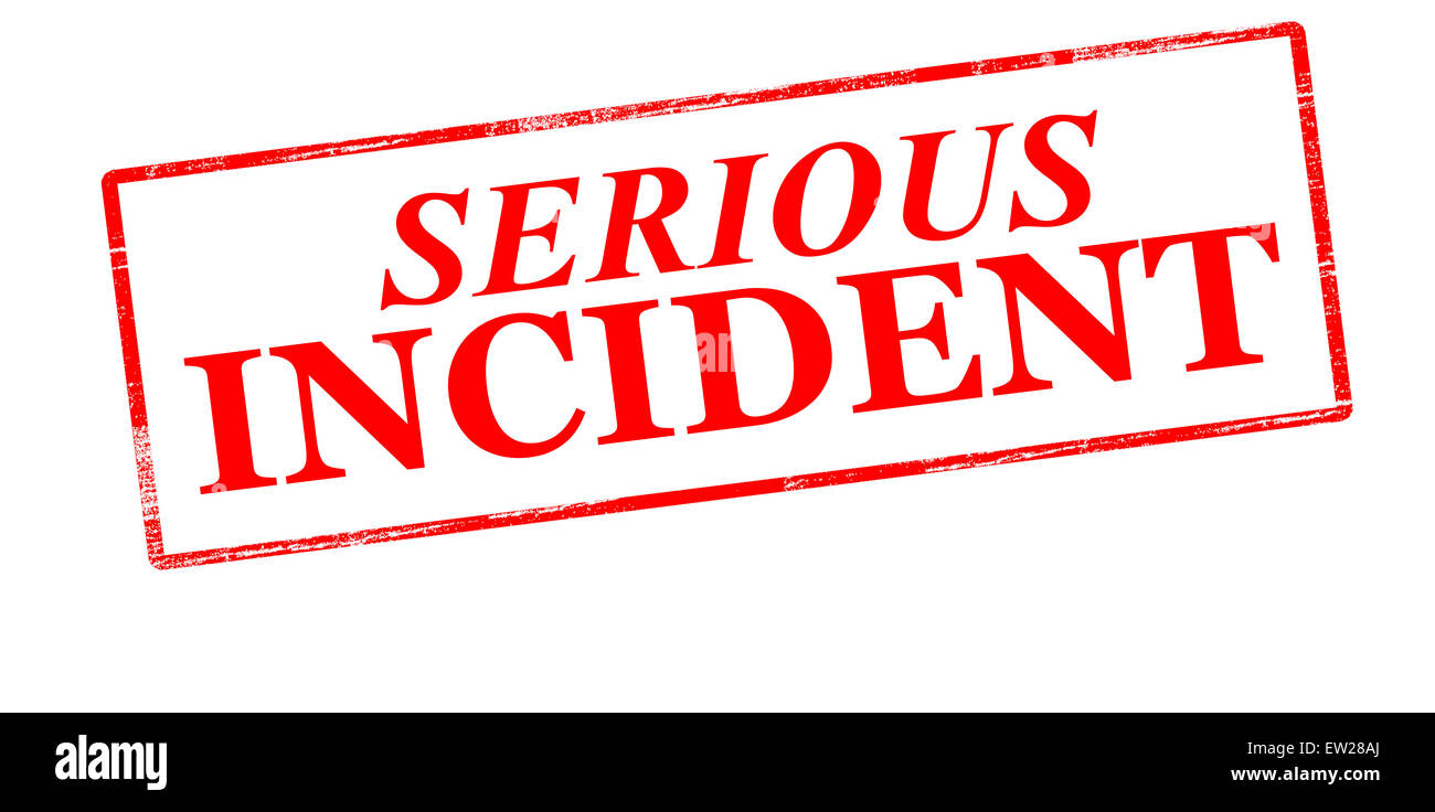 Rubber stamp with text serious incident inside, illustration Stock ...