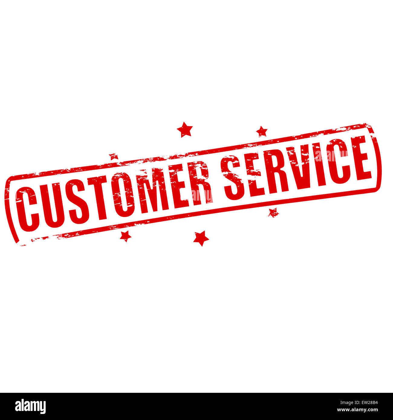Rubber stamp with text customer service inside, illustration Stock ...