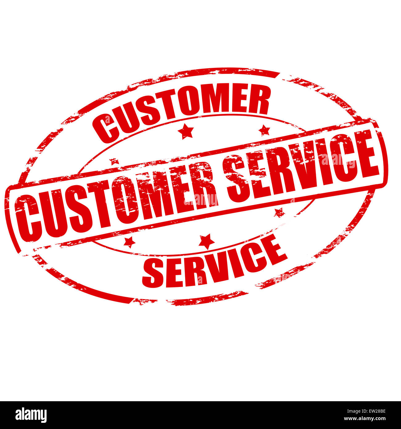 Rubber stamp with text customer service inside, illustration Stock ...