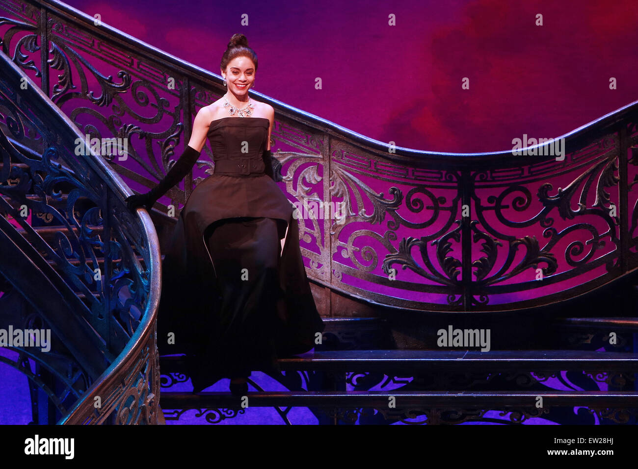 Broadway musical opening night for Gigi at the Neil Simon Theatre ...