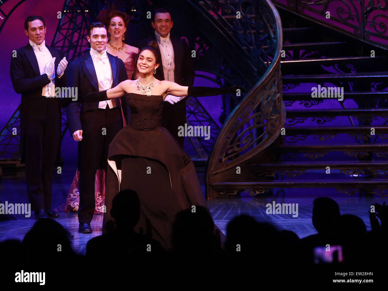 Broadway musical opening night for Gigi at the Neil Simon Theatre ...