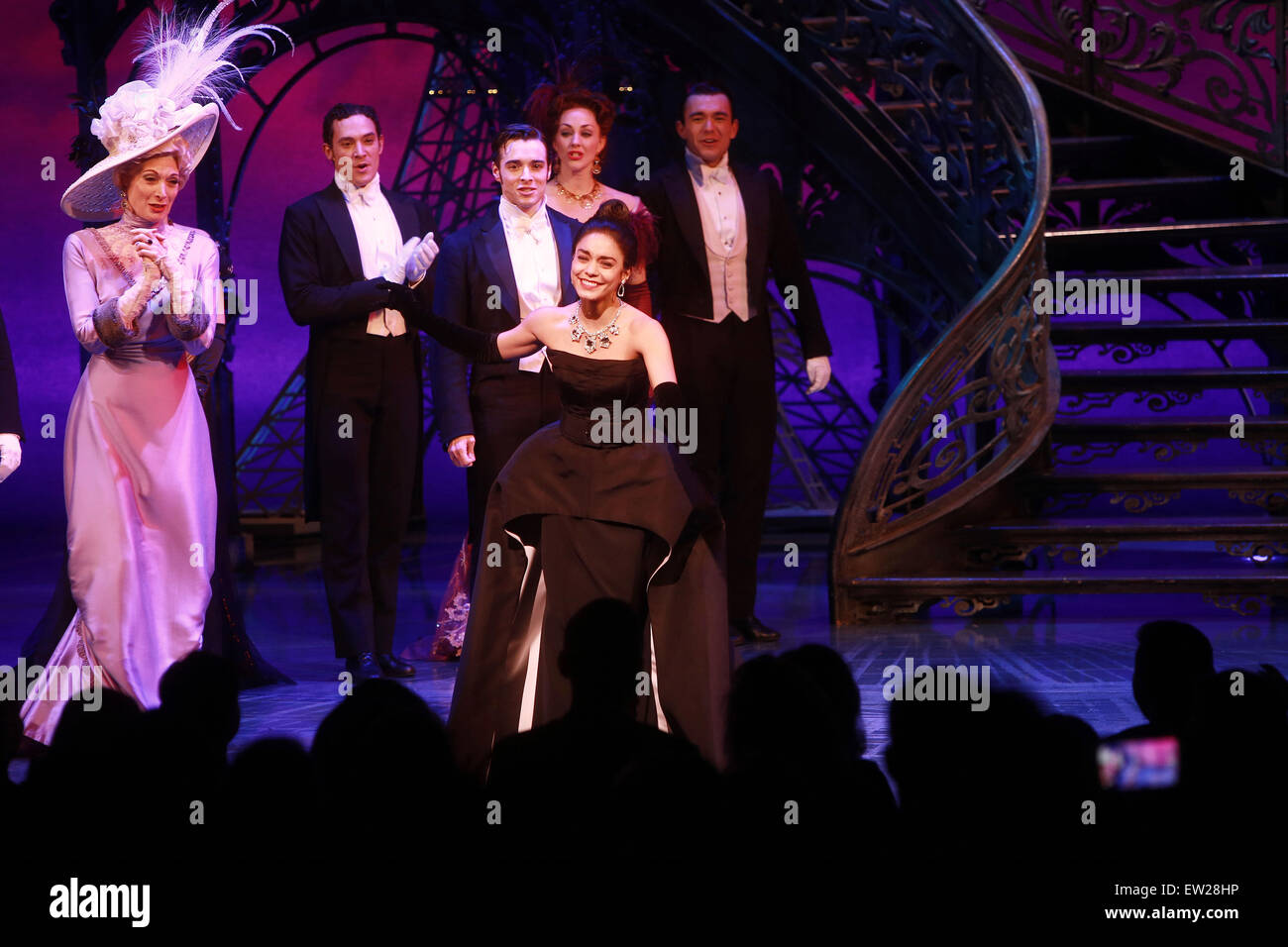 Broadway musical opening night for Gigi at the Neil Simon Theatre ...