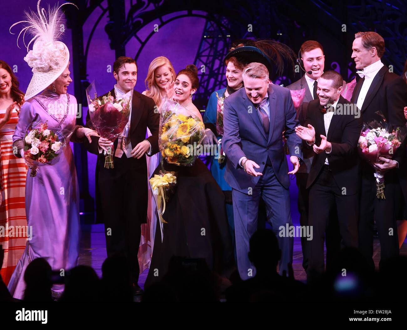 Broadway musical opening night for Gigi at the Neil Simon Theatre ...