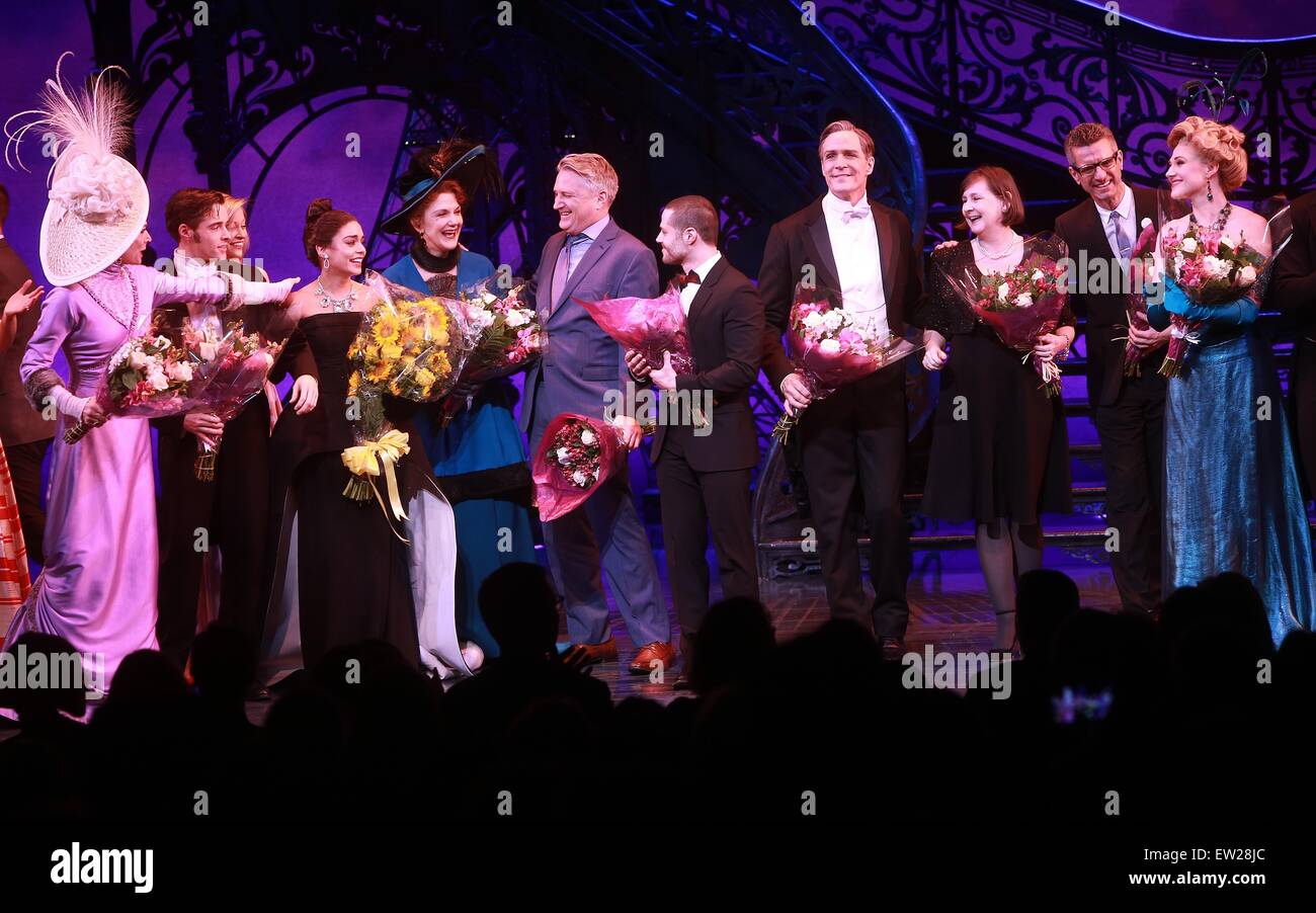 Broadway musical opening night for Gigi at the Neil Simon Theatre ...