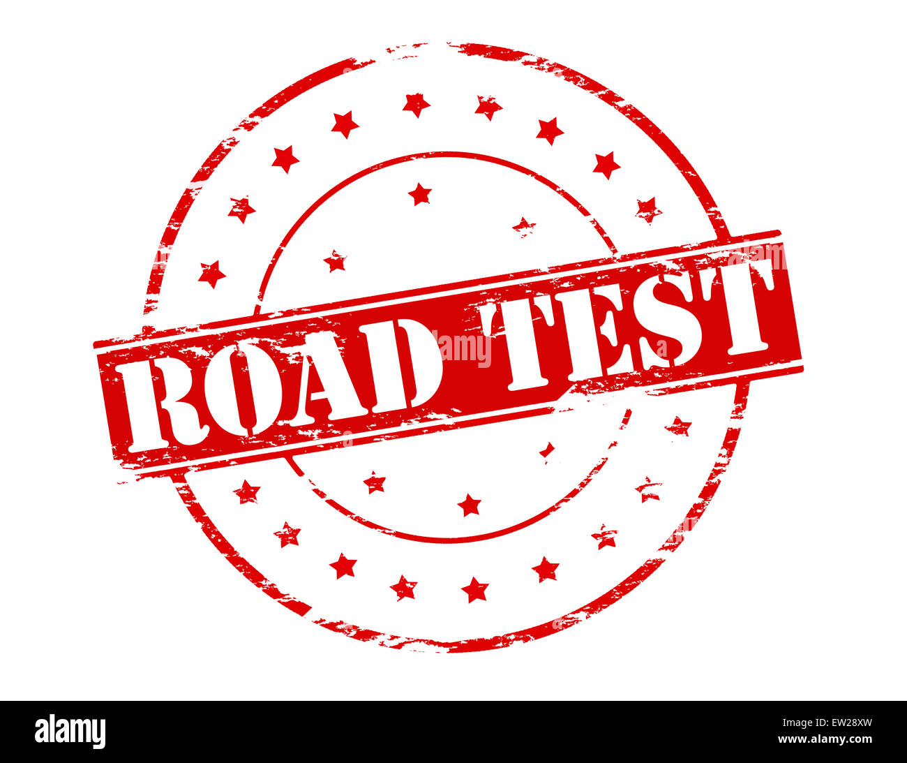 Rubber stamp with text road test inside, illustration Stock Photo - Alamy
