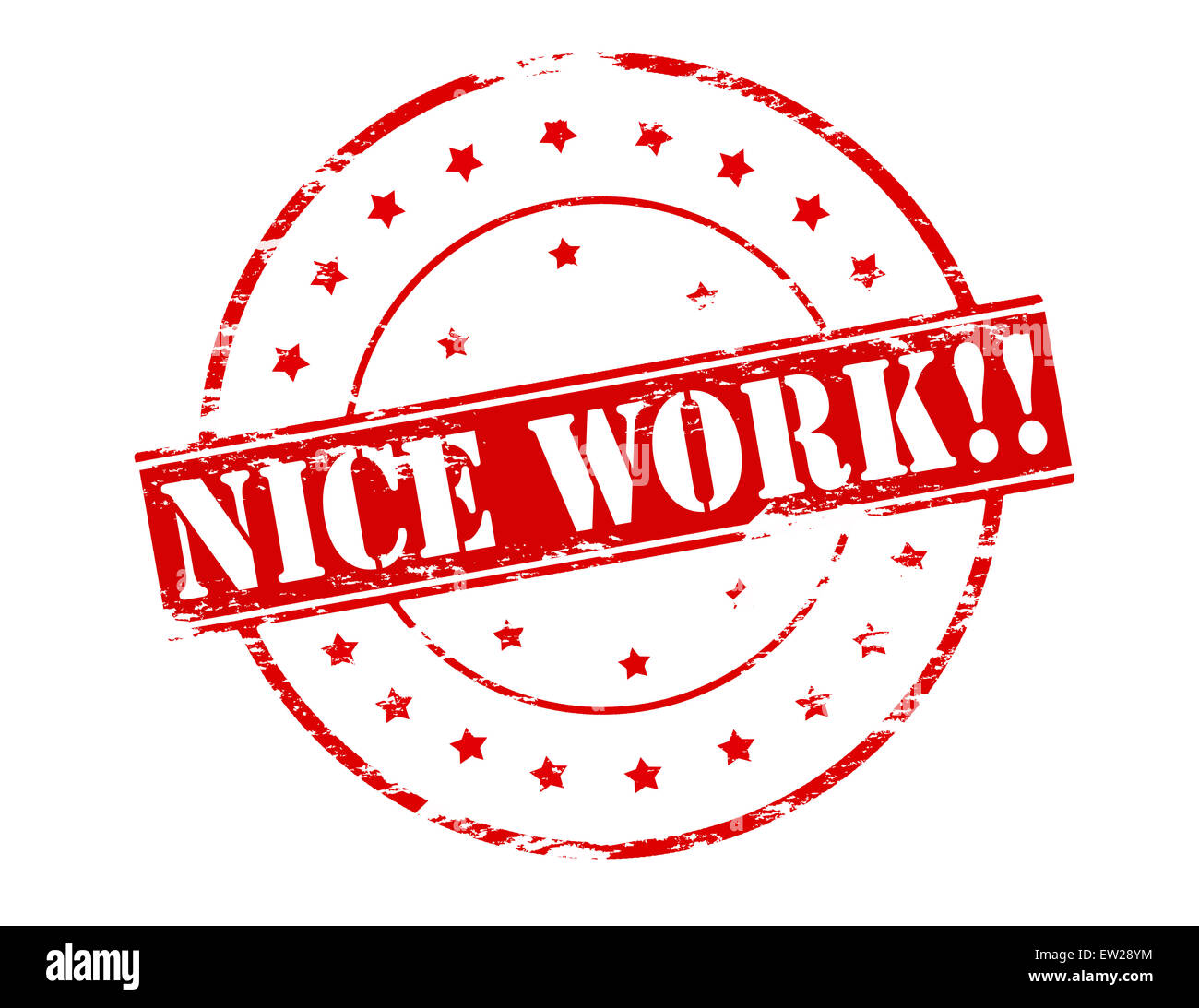 Rubber stamp with text nice work inside, illustration Stock Photo - Alamy