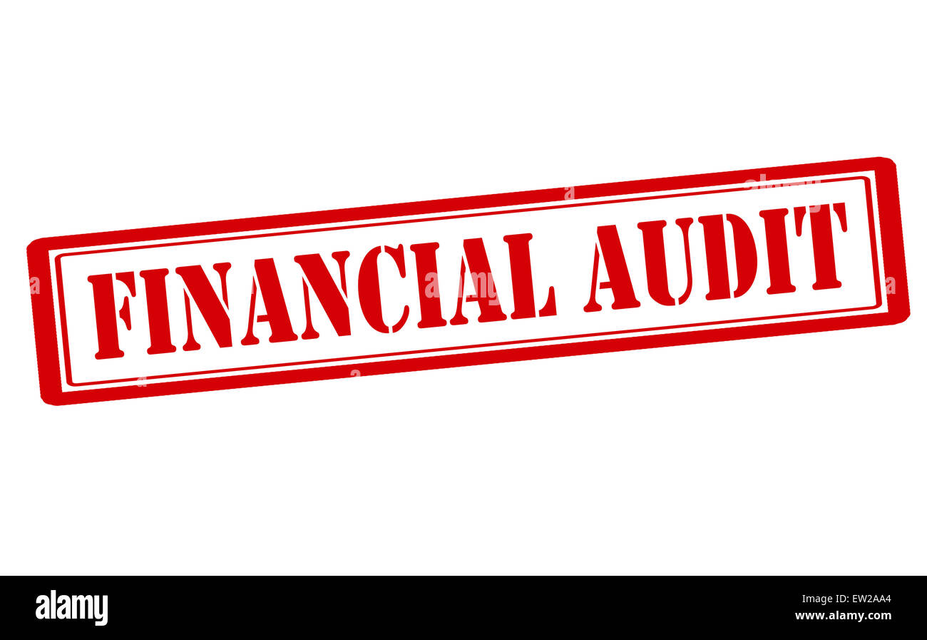 Rubber stamp with text financial audit inside, illustration Stock Photo ...