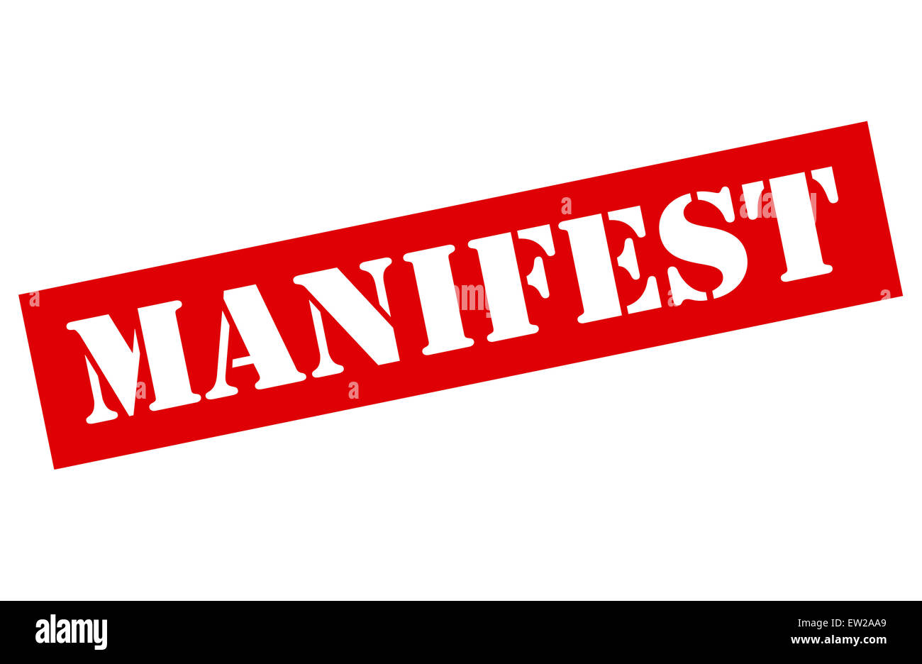 Rubber stamp with word manifest inside, illustration Stock Photo - Alamy